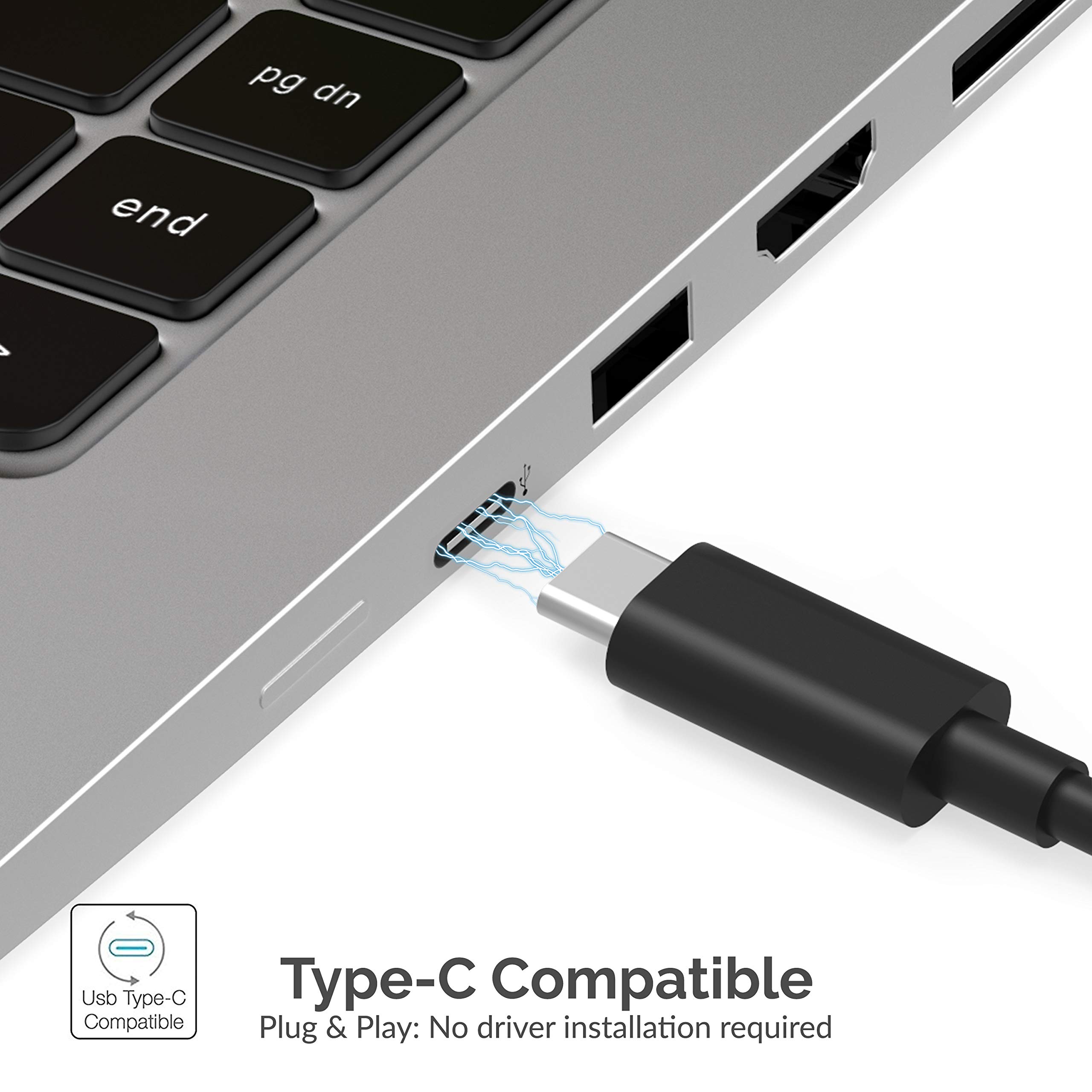 SABRENT USB Type C Dual HDMI Adapter [Supports Up to Two 4K 30Hz Monitors, Compatible with Windows Systems Only] (DA-UCDH)