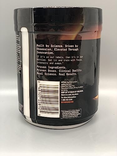 BEYOND RAW LIT | Clinically Dosed Pre-Workout Powder | Contains Caffeine, L-Citruline, and Beta-Alanine, Nitric Oxide and Preworkout Supplement | Jolly Rancher Cherry | 30 Servings