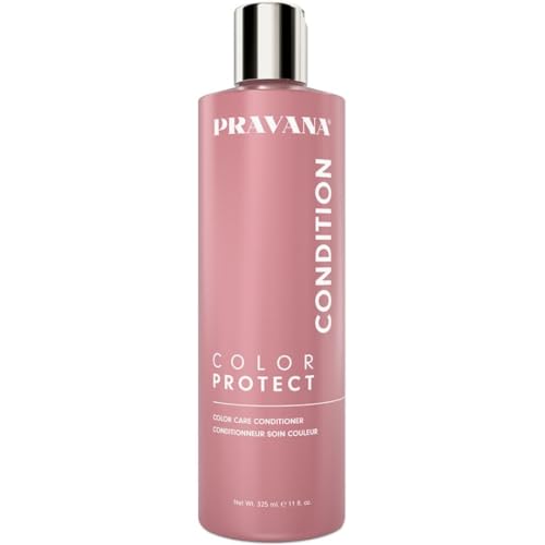 PRAVANA Color Protect Color Care Conditioner | Maintains Vibrant Color & Prevents Fading | For Color-Treated Hair | Enriched to Improve Manageability & Strength | 11 Fl Oz