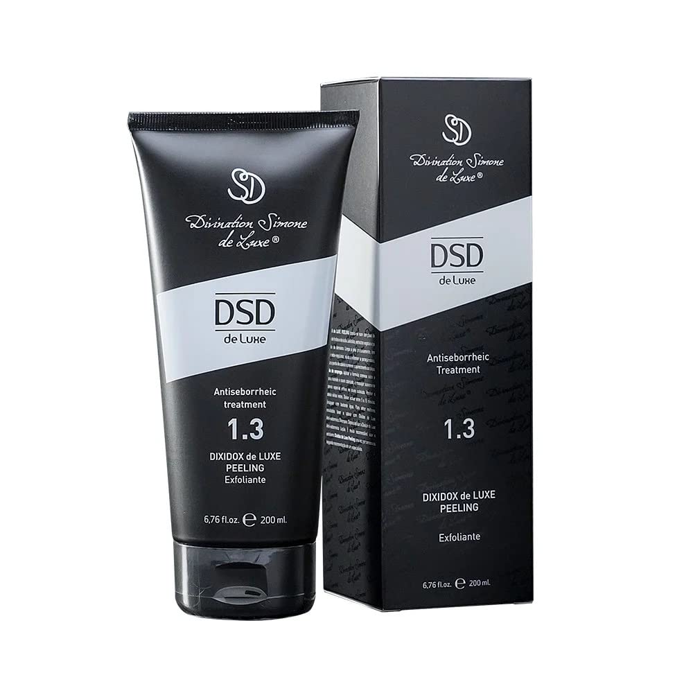 DSD Simone De Luxe Dixidox Peeling 1.3 Treatment for Greasy Hair 6.76oz"Free Starry Sexy Kiss Lip Pumpling 10 Ml"