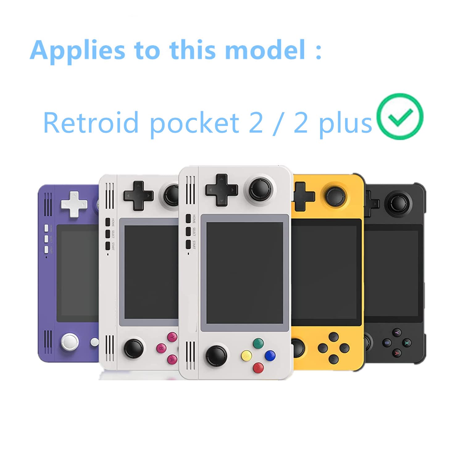 Aemus Compatible for Retroid Pocket 2 Plus Screen protector 3.5" Display Retro Game Handheld Console PET Anti-Bubble Film [3Pack]