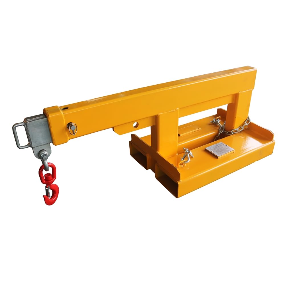 Landy Attachments Forklift Long Mobile Crane Lifting Hoist Jib Boom 9900lb Capacity