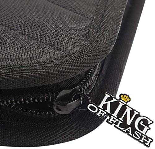 King of Flash 9 x USB Flash Drives Carrying Case with Premium Quality Padded Protection for Flash/Key Drives - Black