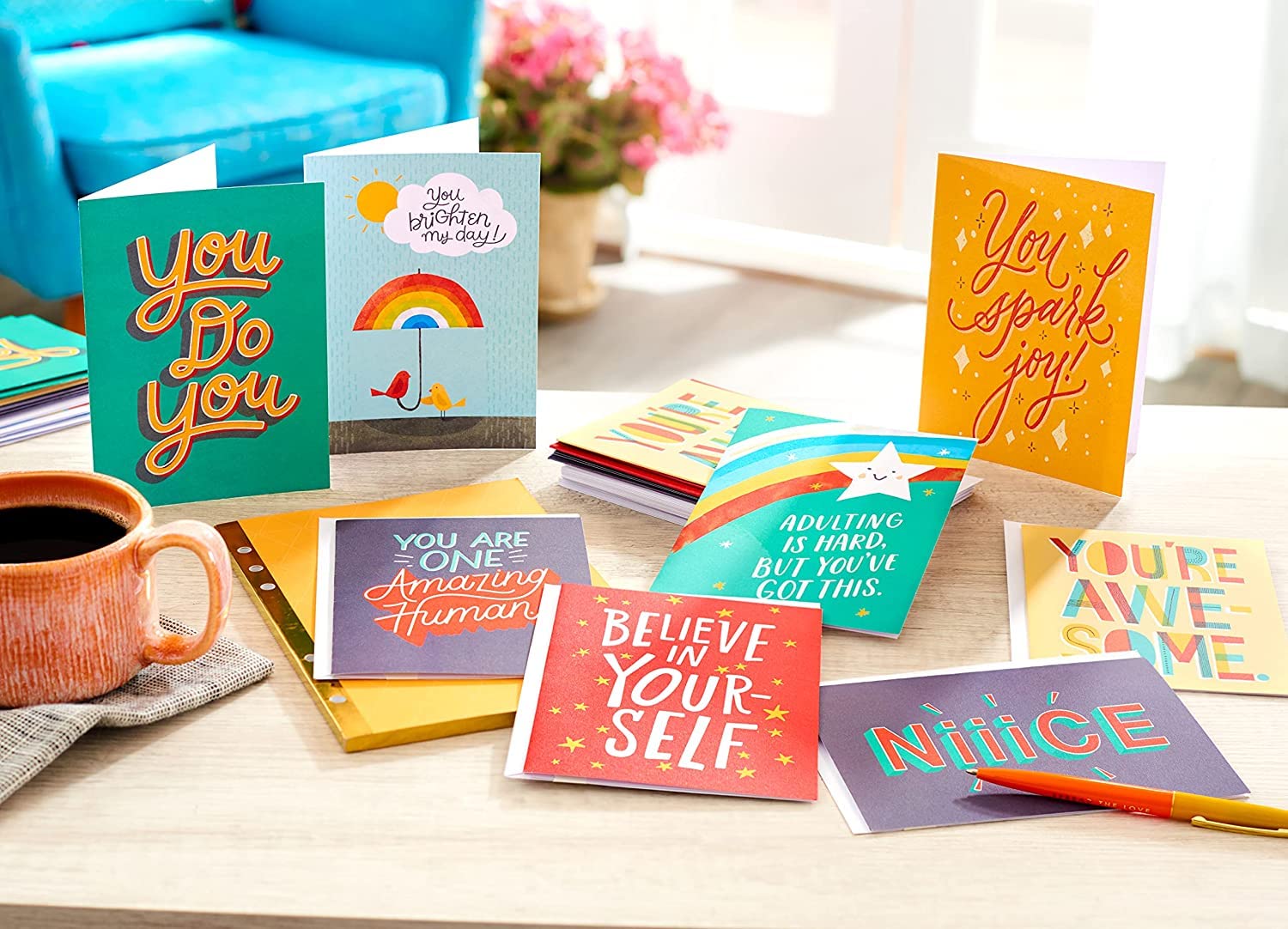 American Greetings Blank Cards with Envelopes for All Occasions, Inspirational, Thank You and Thinking of You (48-Count)