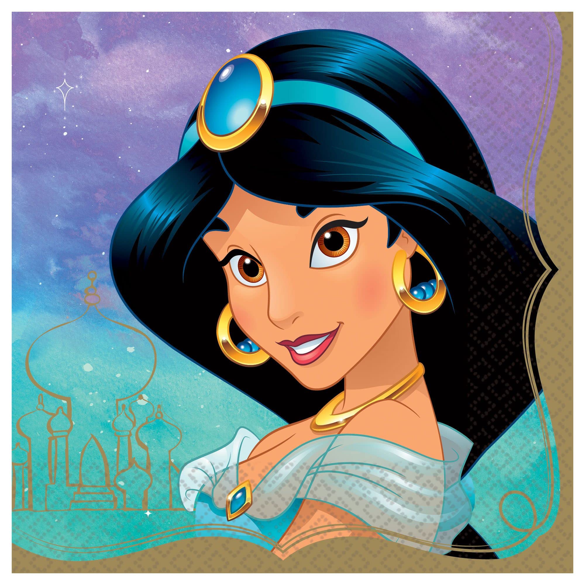 Amscan Disney Princess Jasmine Birthday Party Tableware Kit Napkins, Plates Bundle, 16 Guests by Just Jazzle