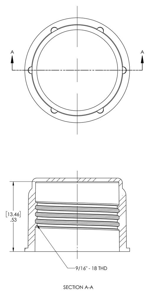 Caplugs CD-6 CD Series – Threaded Plastic Cap for Flared JIC Fittings, 1000 Pack, Red LD-PE, to Fit Thread Size 9/16"-18 Protective Closures, Dirt and Moisture Seals, Masking, Painting, Plating