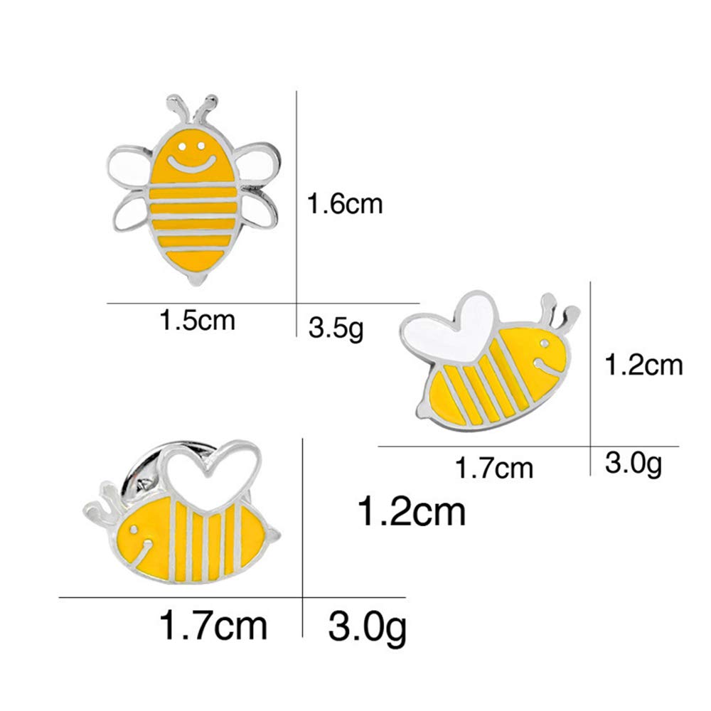 ALIWS Brooch,Button,Pin,Corsage,Boutonniere, Bee Cartoon Women Buckle Clothing Badge Accessories Sturdy and Cost-Effective Beautiful