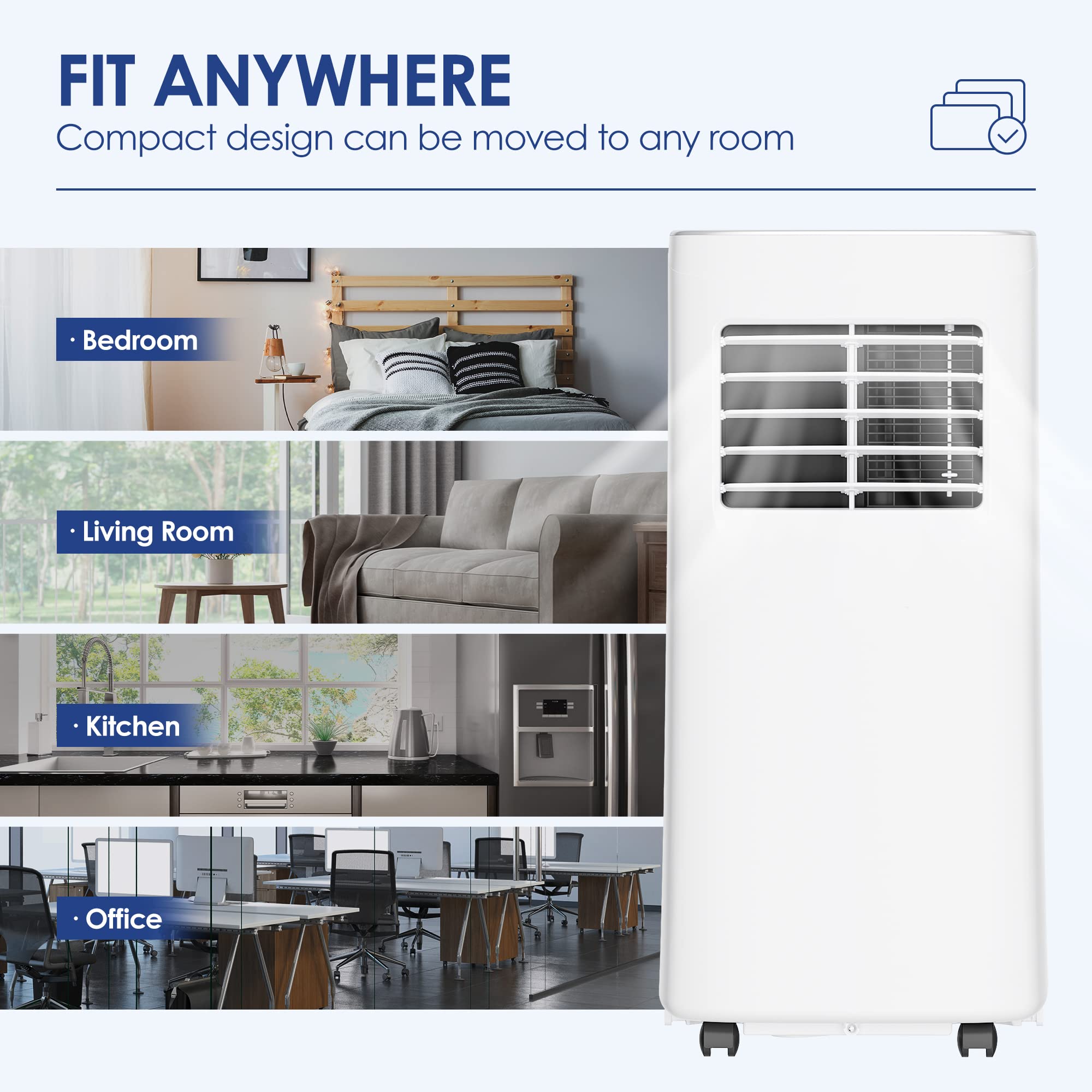 EUHOMY AC-8 Portable air Conditioner, White