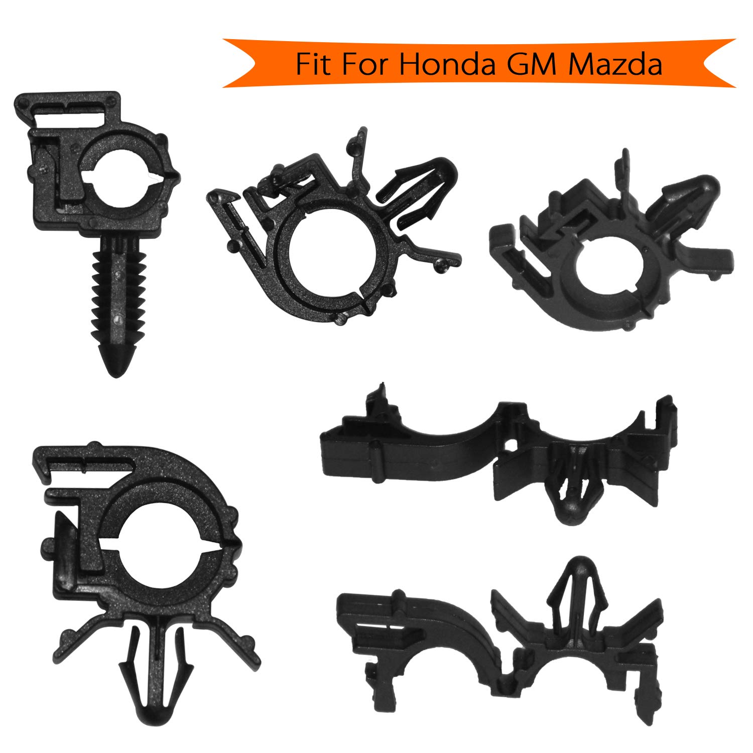 95 PCS Car Moulding Wire Harness Loom Routing Clips Fender Flare Panel Blind Rivets Rocker Clips Assortment Black Nylon for Jeep Wrangler JK 2007-2015 68039280-AA Ford GMC Chevrolet