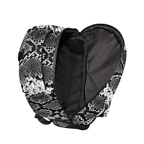 Backpack Travel Snakeskin pattern School Bookbags Shoulder Laptop Daypack College Bag for Womens Mens Boys Girls
