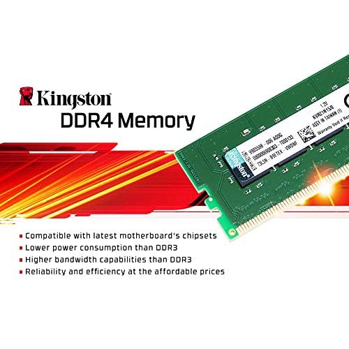 Kingston Technology KVR26N19D8/16 ValueRAM - DDR4-16 GB - DIMM 288-pin - 2666 MHz / PC4-21300 - CL19-1.2 V - unbuffered - Non-ECC