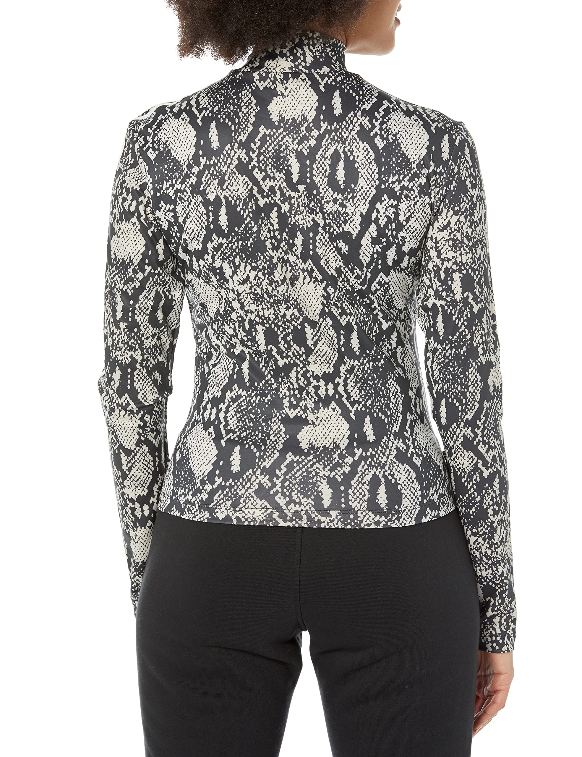 adidas Originals Women's All Over Print Longsleeve T-Shirt, Black/Multicolor, X-Large