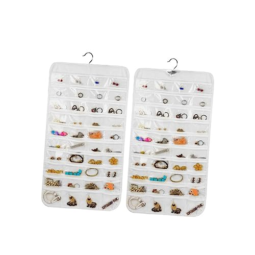 ABOOFAN Jewelry Display Bag Jewelry Hanging Bag Hanging Bag for Jewelry Bracket White Storage