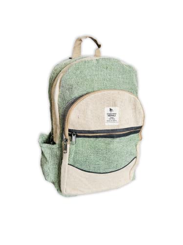 Backpack, Fits laptop, Eco friendly, Organic Hemp travel and laptop Backpack, handcrafted by the best artisans in Nepal (Veronica)