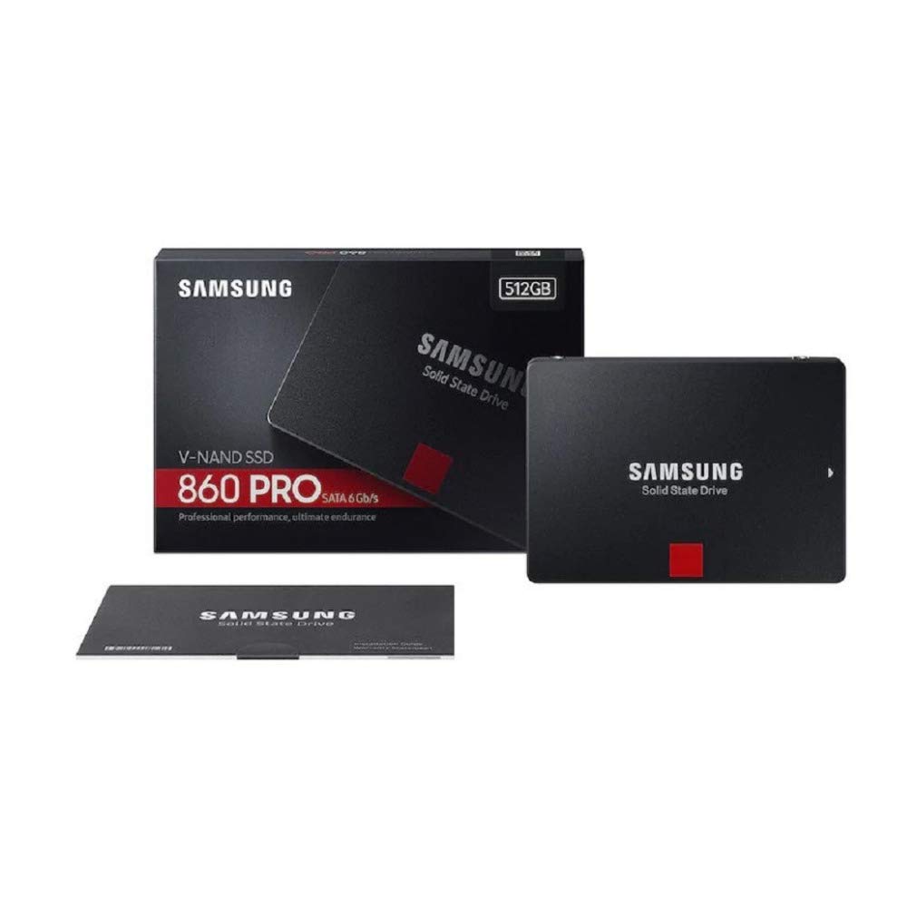 SAMSUNG 860 PRO SSD 512GB - 2.5 Inch SATA III Internal Solid State Drive with MLC V-NAND Technology (MZ-76P512BW)