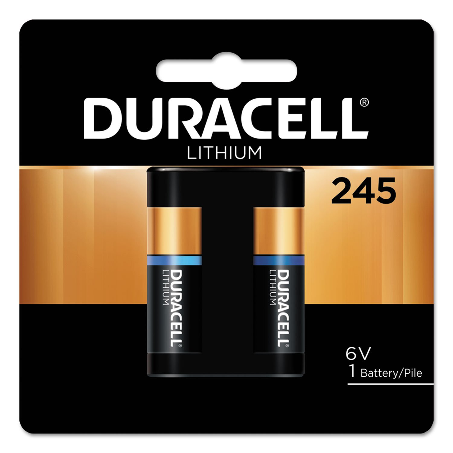 DURACELL Ultra High Power Lithium Battery, 245, 6V