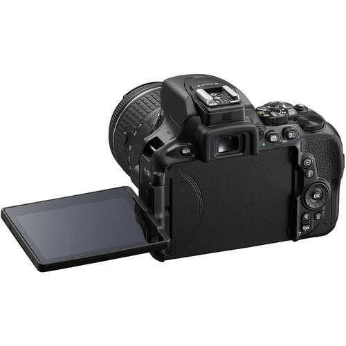 Nikon D5600 DX-Format DSLR Camera with 18-55mm Lens 1576 Bundle with 2X 32GB Memory Cards + Carrying Case + More