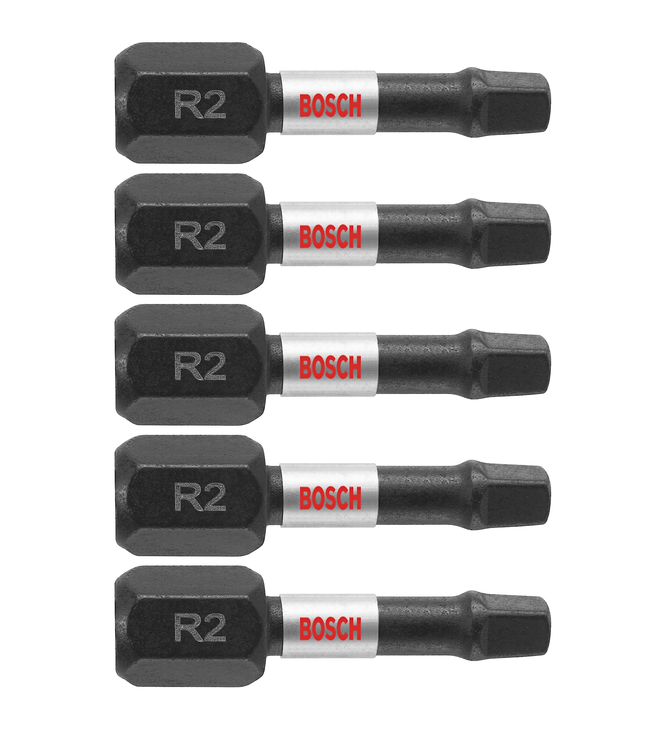 BOSCH ITSQ2115 15-Pack 1 In. Square #2 Impact Tough Screwdriving Insert Bits