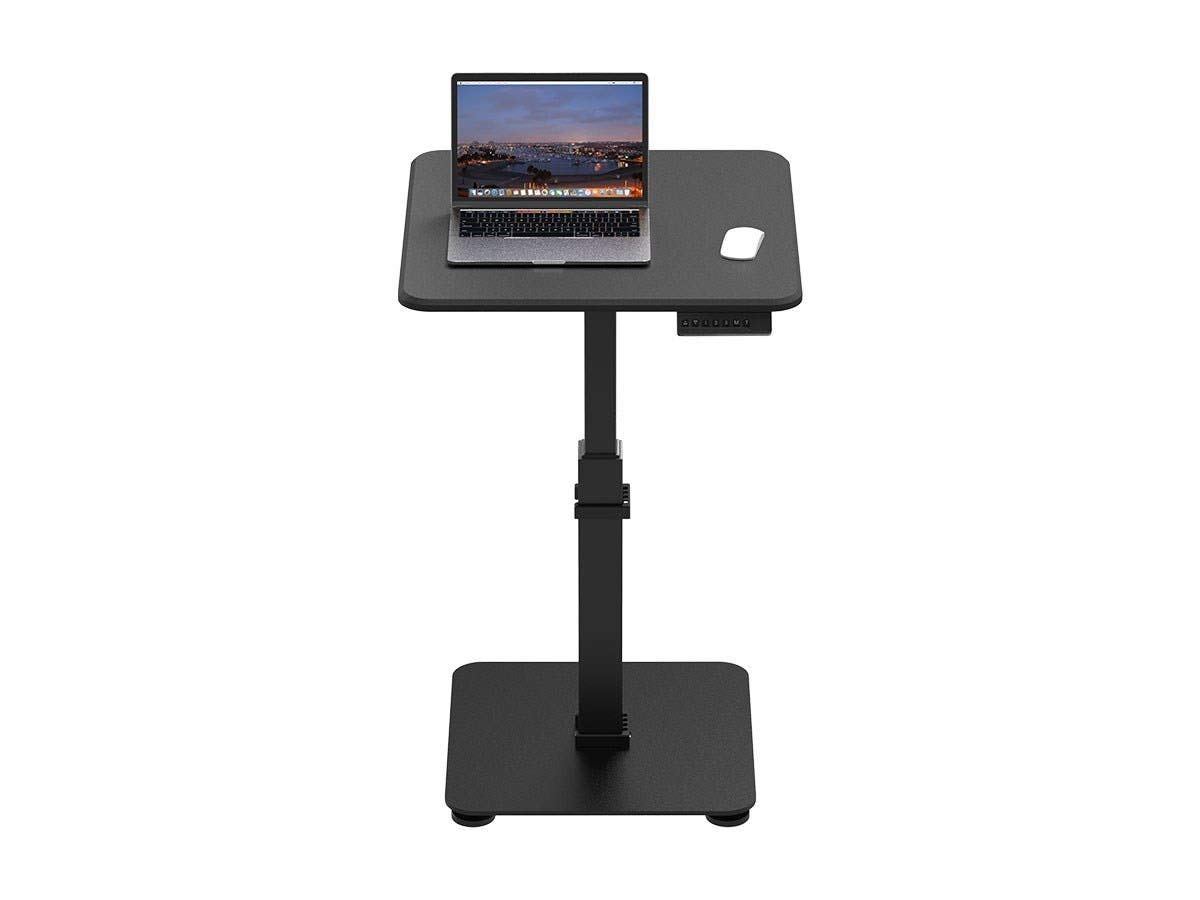 Monoprice Single Motor Sit-Stand Desk Pedestal, 110 lbs. Weight Capacity, for Laptops, Compact Computer Setups, & Office Work - Workstream Collection