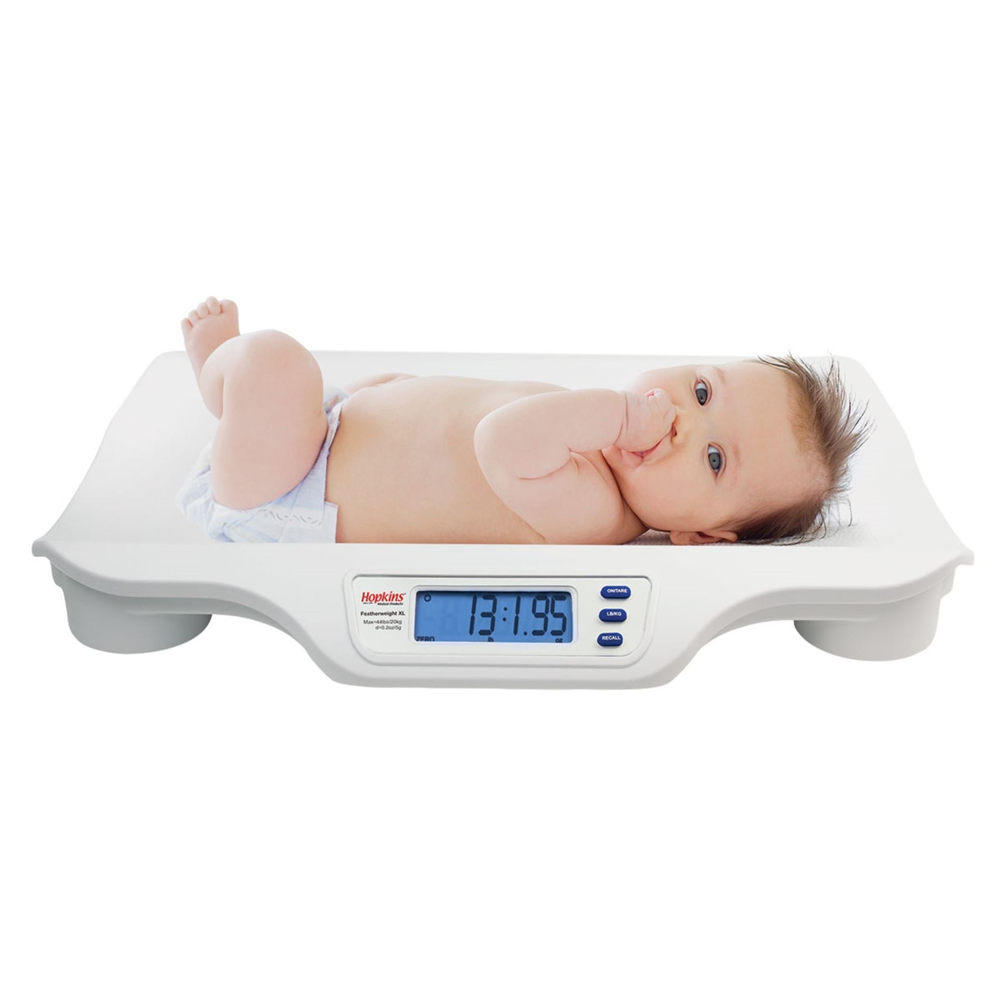 Hopkins Medical Products Featherweight XL Baby Scale: Lightweight & Precise - Easy-to-Read Display for Accurate Infant Weight Tracking up to 44lbs.