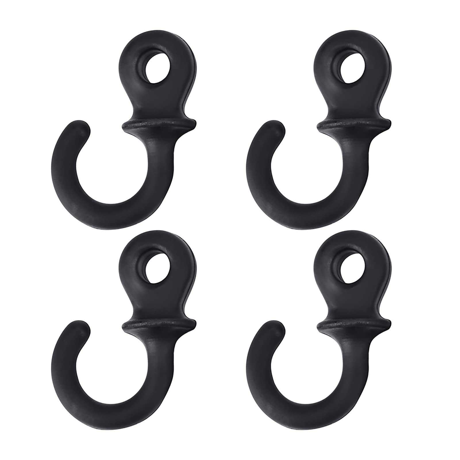 4Pcs Tail Silencers, Rubber Archery String Stabilizer for Compound Bow String Stabilizer Vibration Damper Shock Absorber(Black)