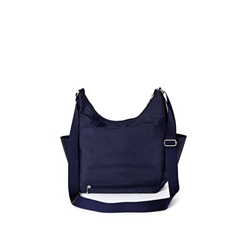 Baggallini Essential Hobo Crossbody Bag for Women - Built-in RFID Card Holder - Hobo Travel Bag with Luggage Sleeve