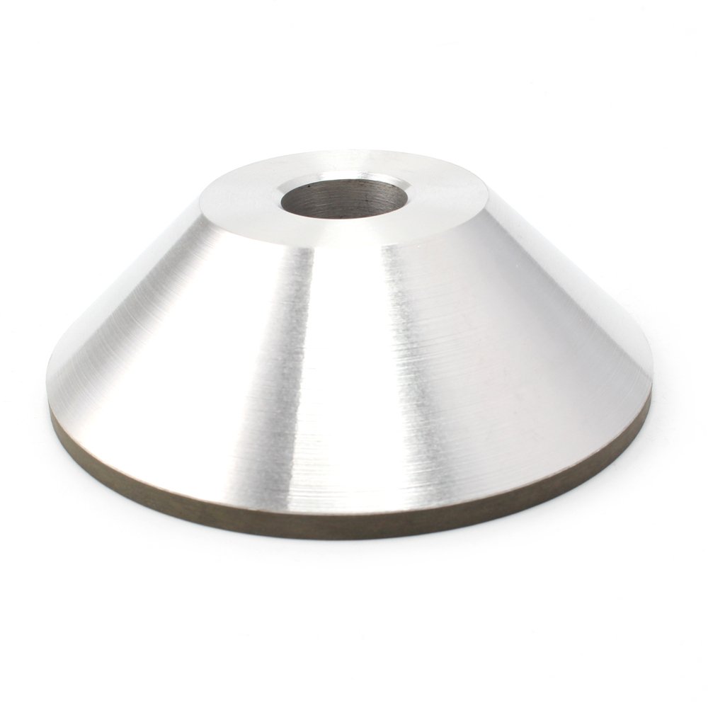 4"inch Resin Bonded Flaring Cup Diamond Grinding Wheel For Carbide Metal 240 Grit 75% (100x32x20x10x3mm )
