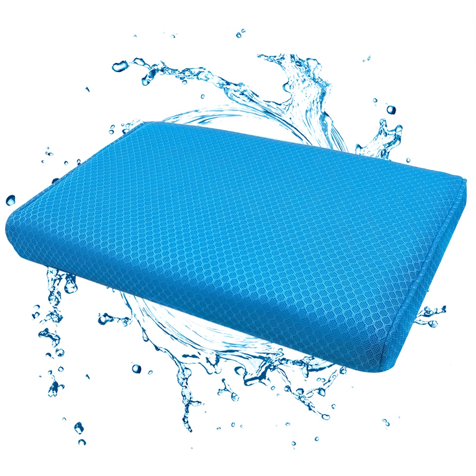 AEROiVi Shower Seat Cushion for Shower Chairs, Transfer Benches in Bathtub, Cushion for Sauna, 3D Mesh Pad with Hook, Slip-Resistant, Design for Elderly, Senior, Handicap & Disabled
