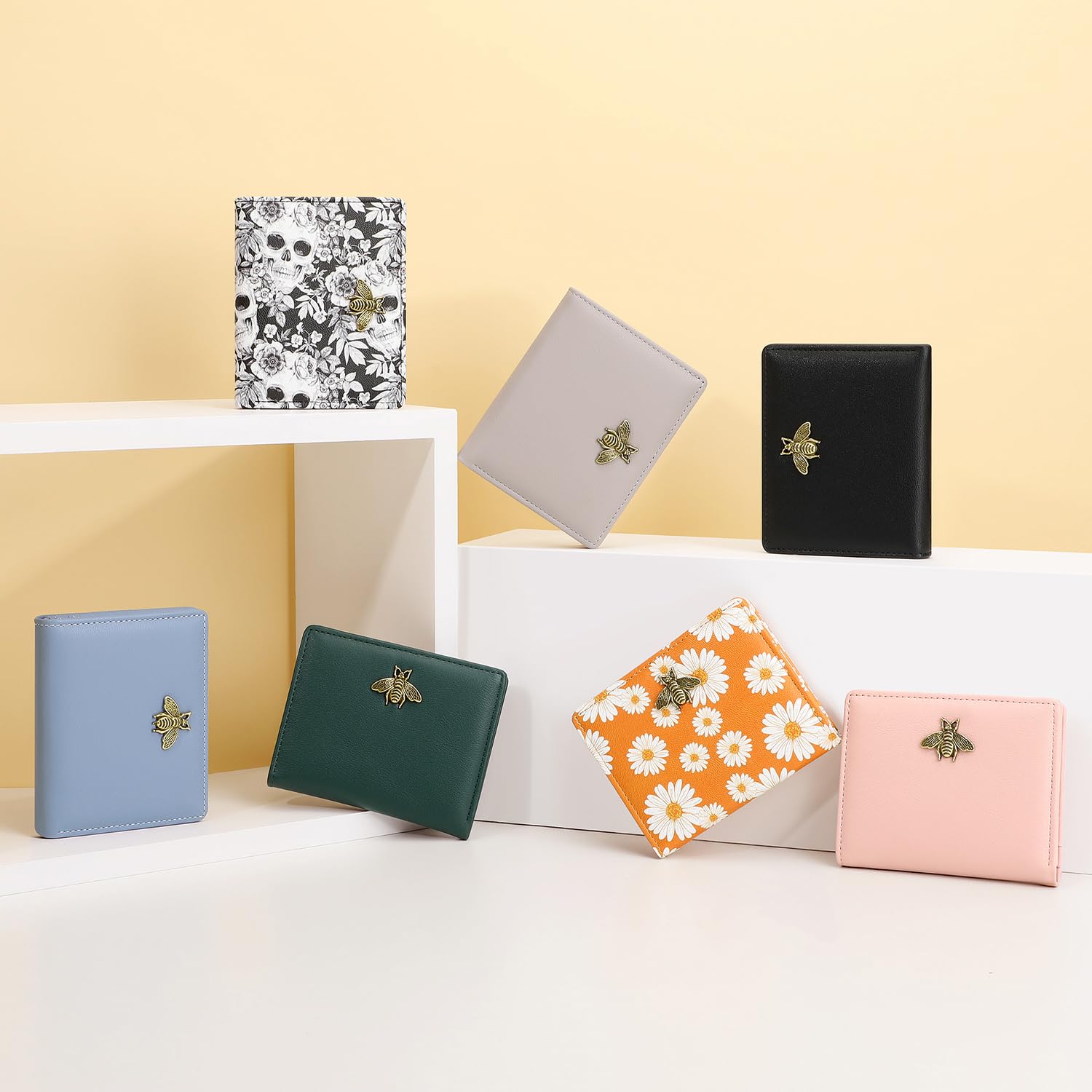 Altally Small Women Wallet RFID Blocking Bifold Pocket Wallet Slim Compact Ladies Purse Mini Wallets For Women (Dark Green)