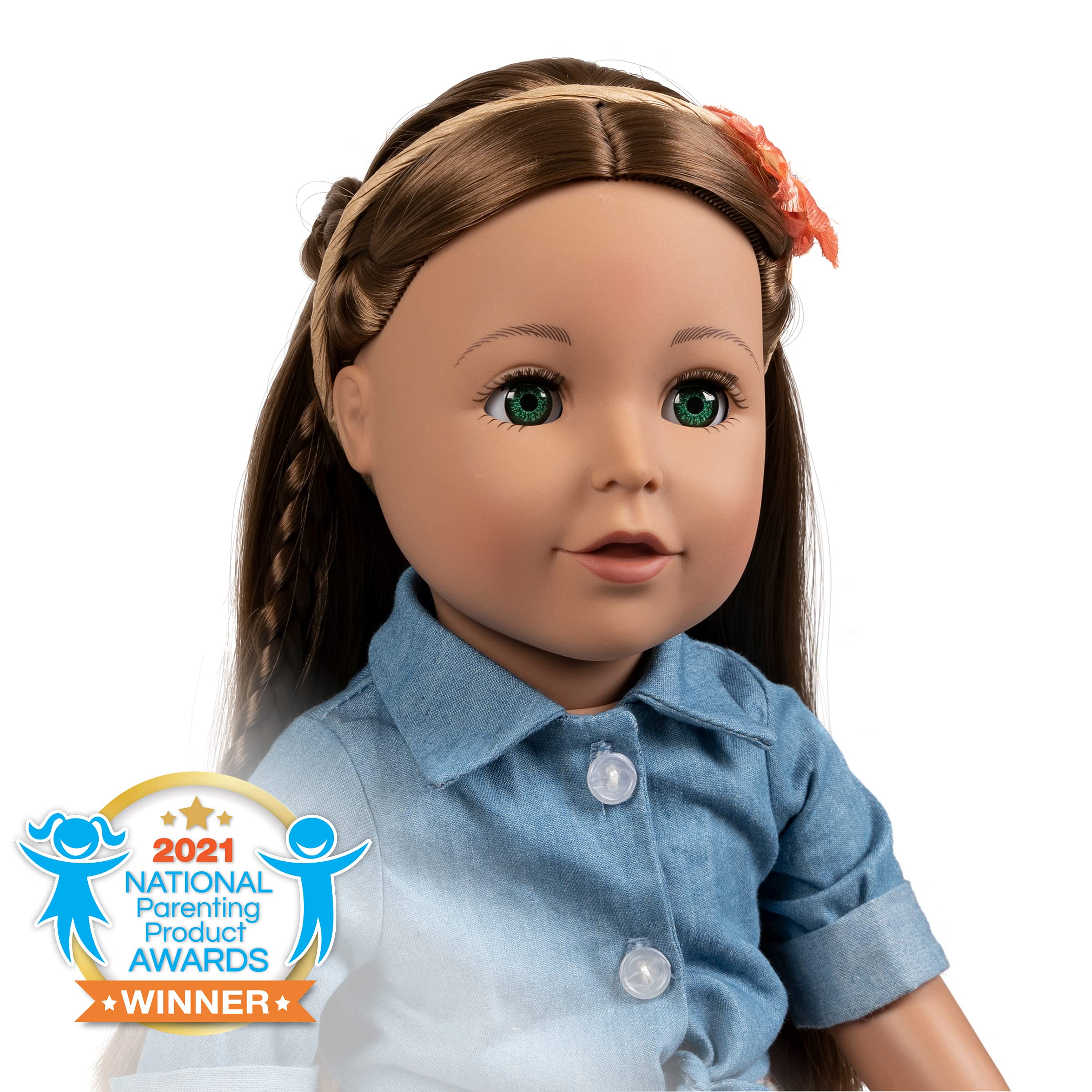 Adora Amazon Exclusive Amazing Girls Collection, 18” Realistic Doll with Changeable Outfit and Movable Soft Body, Birthday Gift for Kids and Toddlers Ages 6+ - Ice Skating Ava