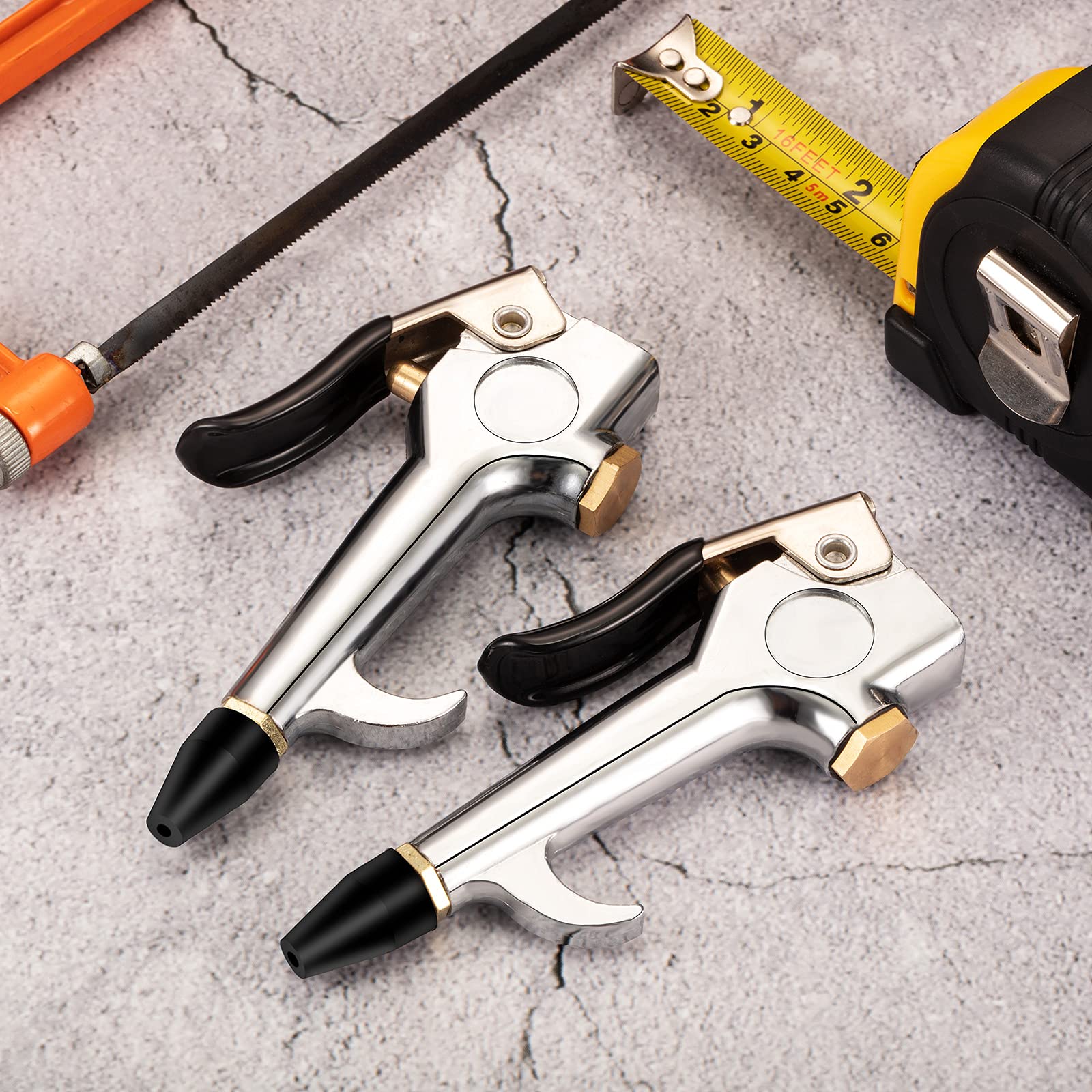 8 Pieces Air Blow Tools Adjustable Air Nozzle Blow Tool Air Compressor Flow Nozzle Air Compressor Accessories for Industrial Household Air Blow Compressor