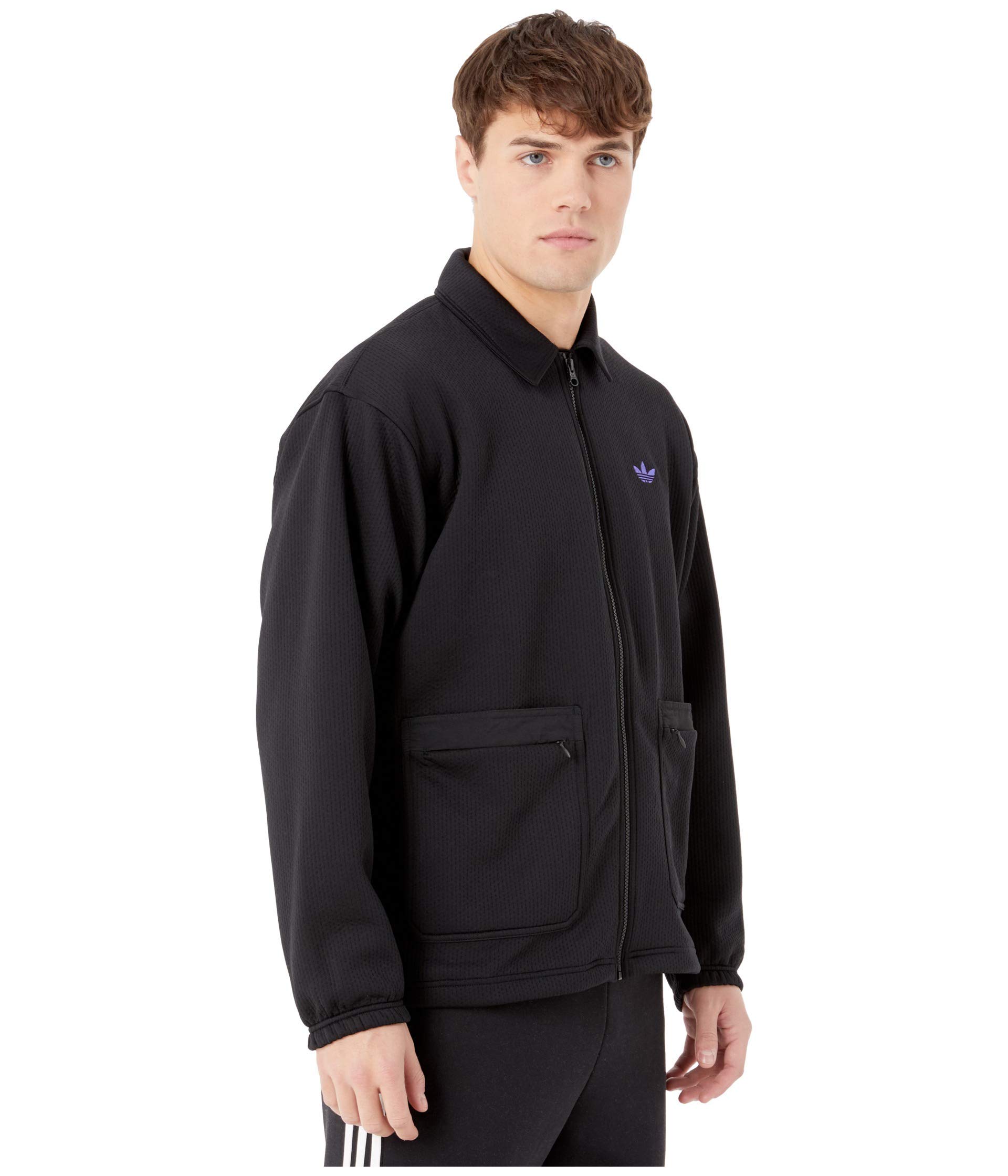 adidas Utility Jacket Black/Purple/Glory Amber LG