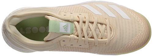 adidas Women's Crazyflight X 3 Volleyball Shoe, Linen/White/Glow Green, 9.5 M US