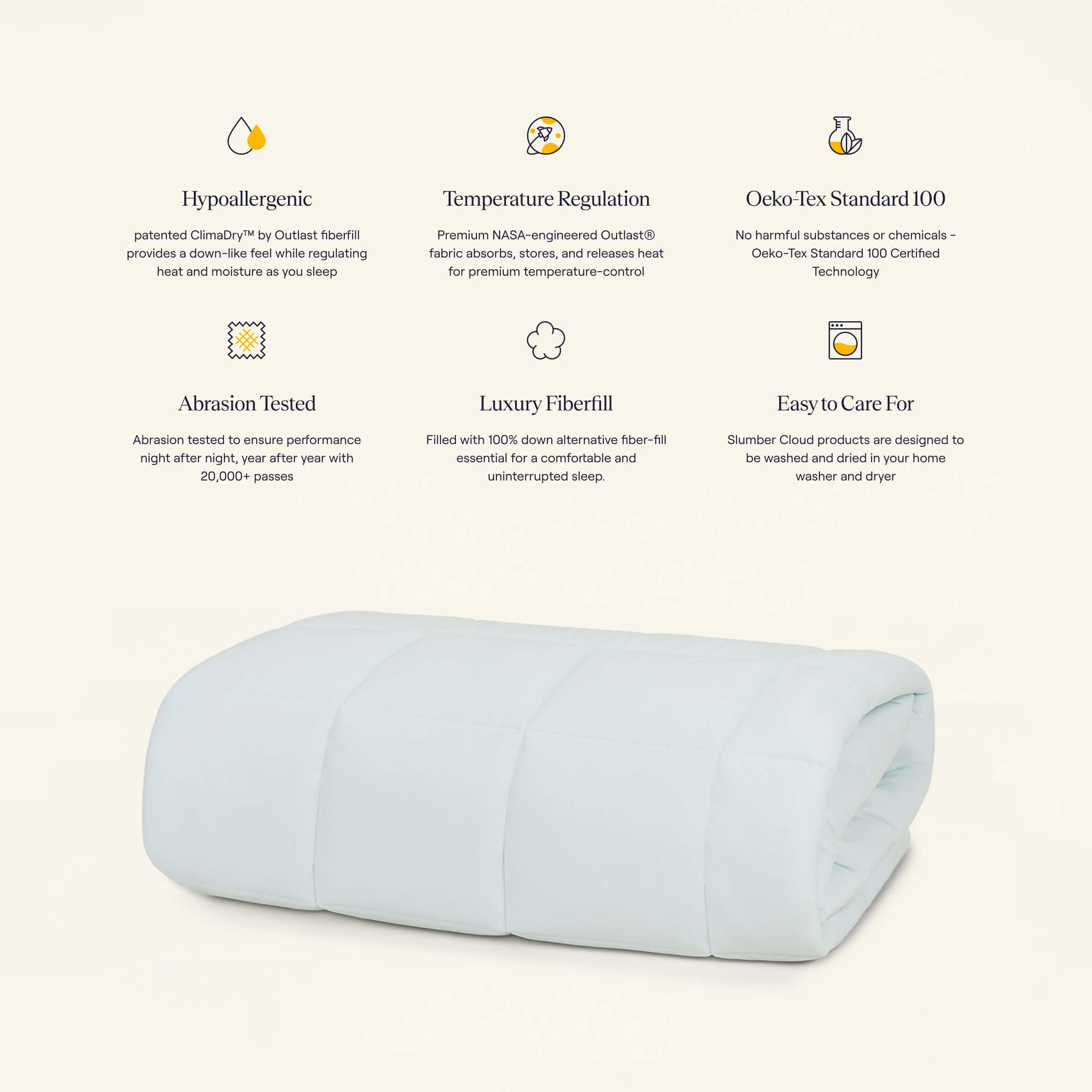 Slumber Cloud Essential Mattress Pad Queen Blue