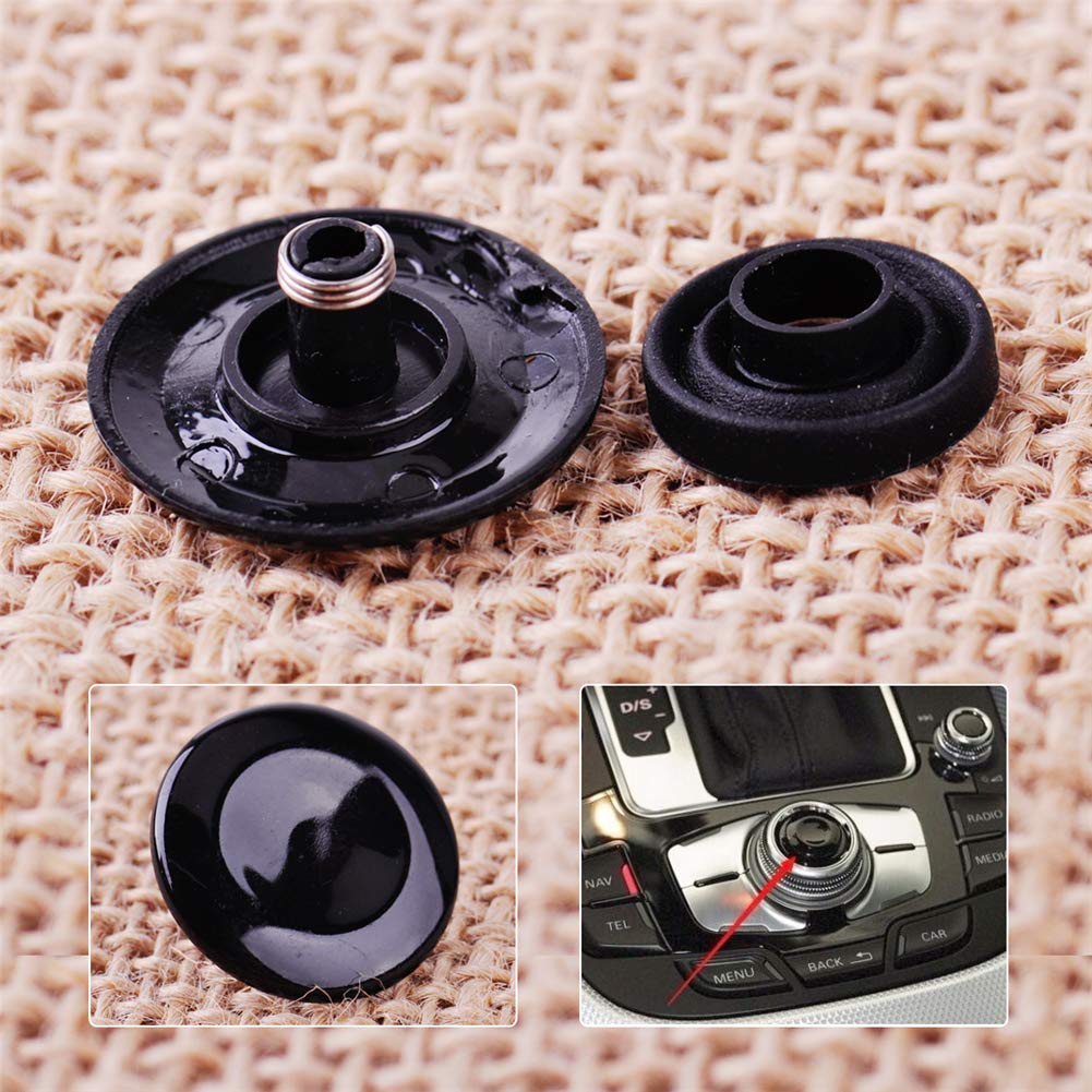 8K0998068A MMI Knob Joystick Button Repair Kit, MoreChioce Joystick Control Center Button Knob Button Cover Fit for A4 2009-2013, A5 2008-2015, A6 2005-2011