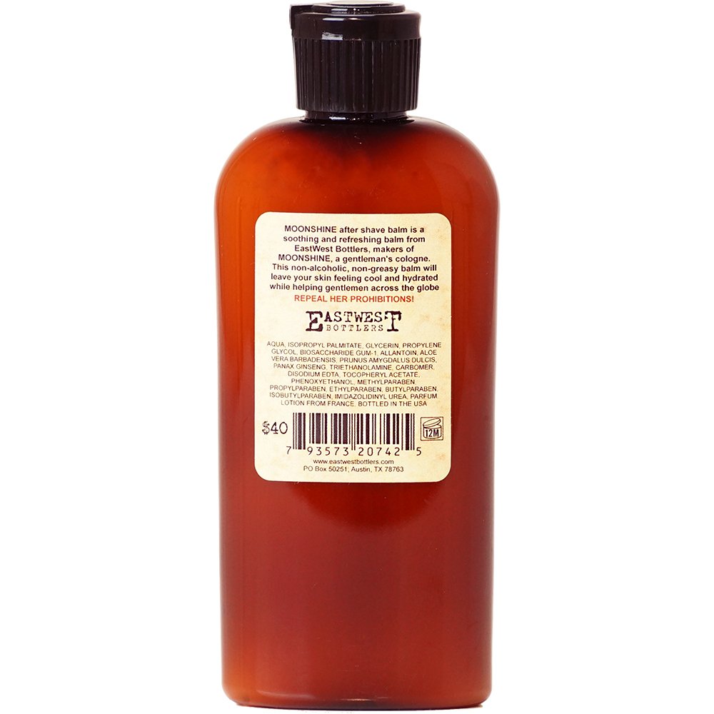 EastWest Bottlers - Moonshine After Shave Balm, Repeal Your Prohibitions, 4 Fl. Ounces