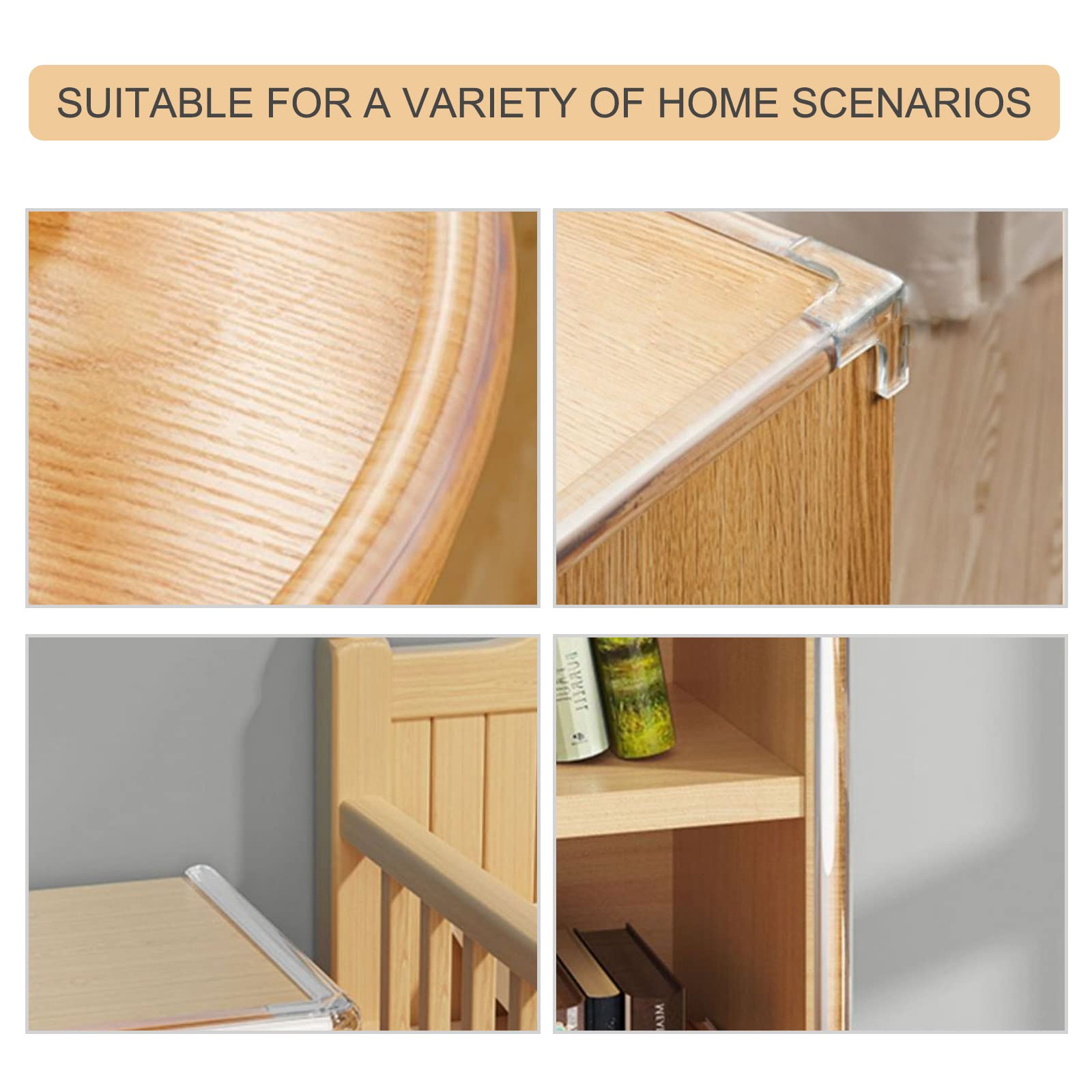 Ammoniakt 20ft Edge Protector with 4 Soft Silicone Corners and Corner Protectors for Crib and Furniture