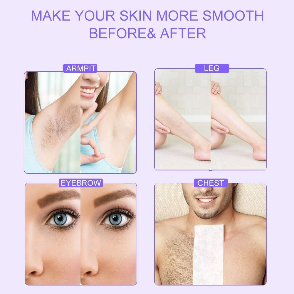 Roll-On Electric Waxing Machine for Painless Hair Removal, Warm Roller Wax Cartridge with Pedestal for Women and Men
