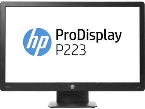 HP ProDisplay P223 21.5-inch Monitor X7R61A8, Black