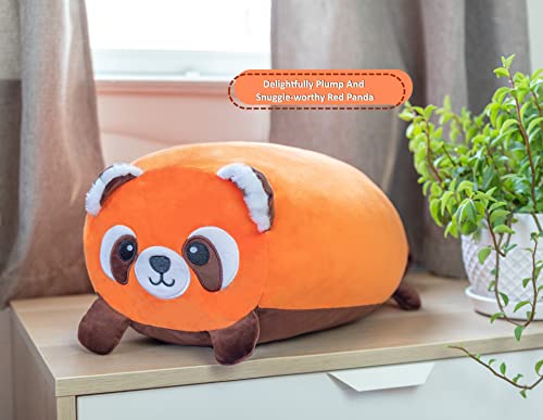 Altreeak Red Panda Plush Pillow 18" Body (27" with Tail) | Kawaii | Super Soft Cute Sleeping and Hugging Plush | Plush for Girls Teens