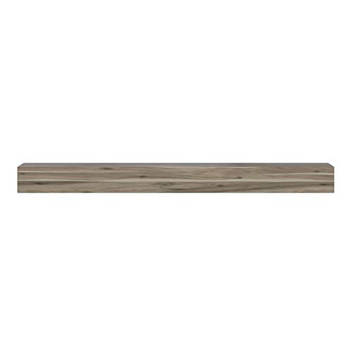 Pearl Mantels 492-60-WEATHER Acacia Wood Fireplace Mantel Shelf, 60", Weathered Finish