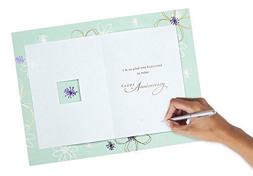 Hallmark Anniversary Card for Wife or Girlfriend (Flower Outlines)