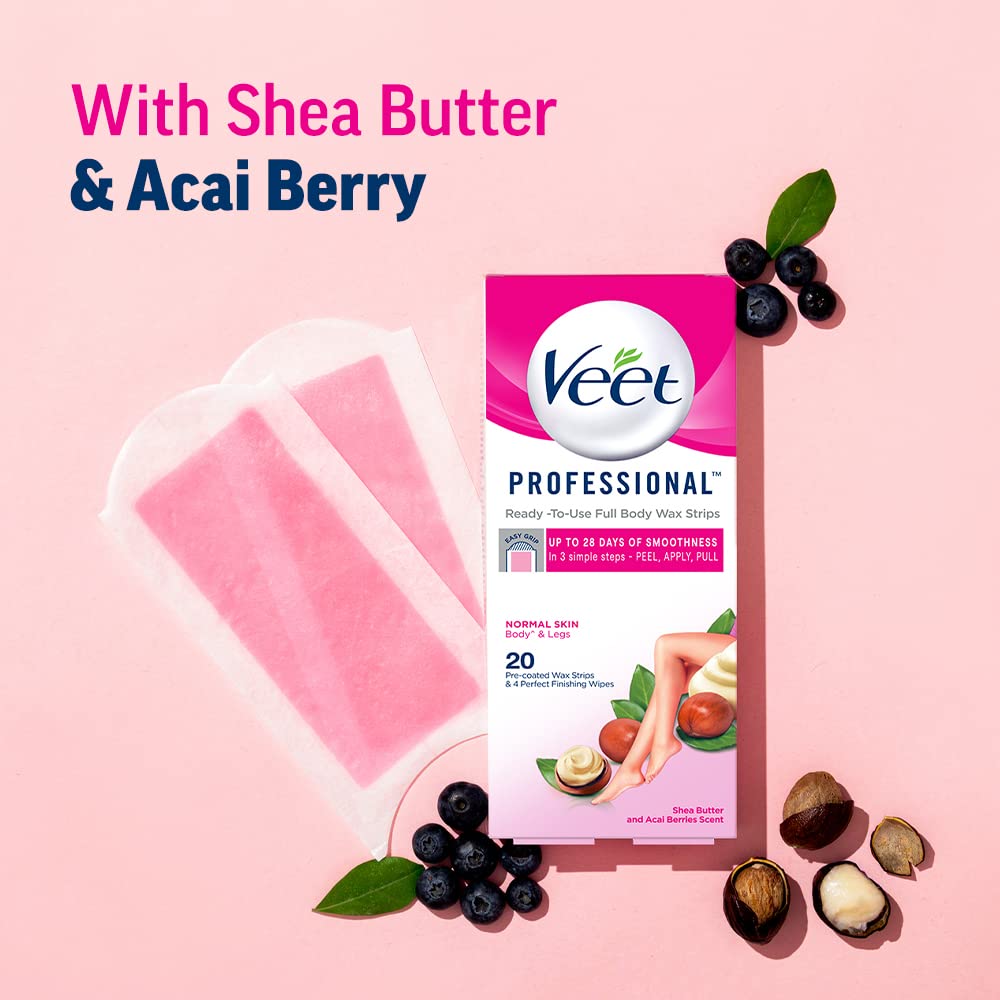 Veet Full Body Waxing Kit for Normal Skin,