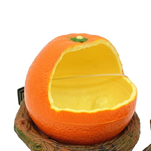 Bird Feeder Bowl Caged with Fruit Shape, Parrot Water Food Feeding Bowl for Small Animal Bird Parrot Drinking Cup Container Cage,Corn-Shape