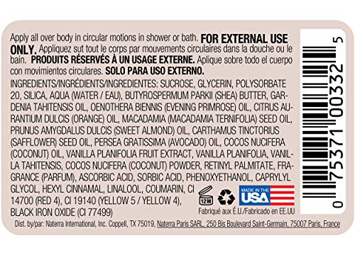 Tree Hut Tahitian Vanilla Bean Shea Exfoliating Sugar Scrub, Tahitian Vanilla Bean, 18 Oz