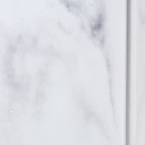 Avanti Linens - Wastebasket, Decorative Trash Can, Marble Inspired Bathroom Decor (Catania Collection)