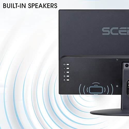 Sceptre 22" 75hz 1080p LED Monitor HDMI x2 VGA 99% sRGB Wall Mount Ready Build-in Speakers, Machine Black 2021 (E22 Series)