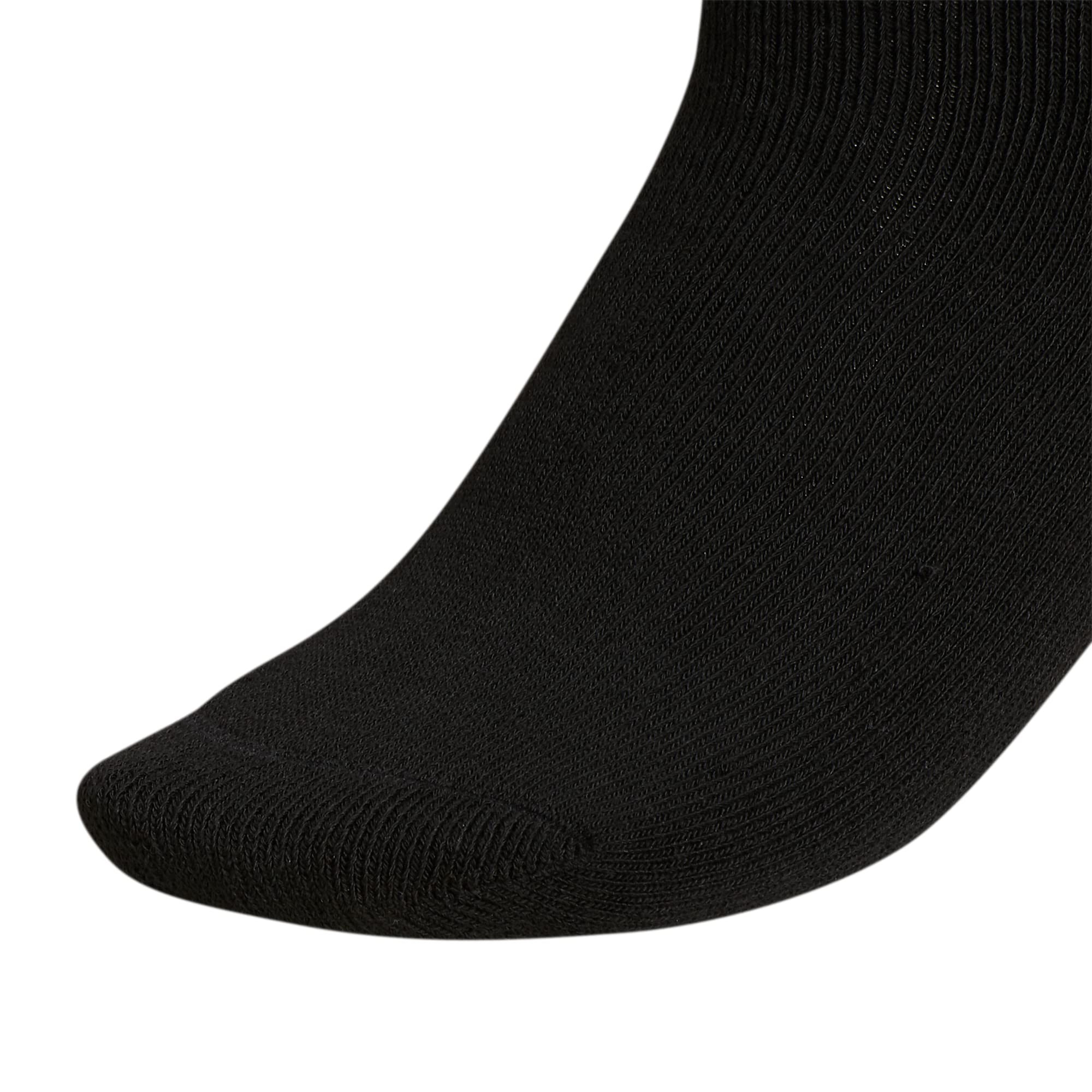 adidas Women's Sport Stripe 3-Pack High Quarter, Black/White, Medium