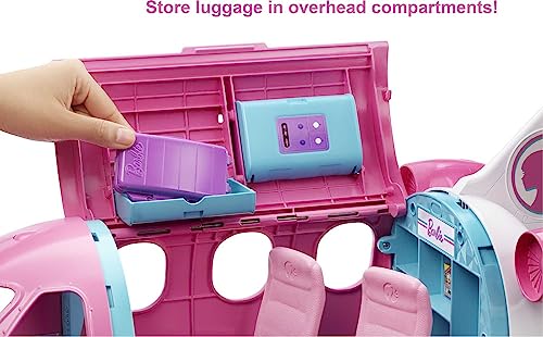 Barbie Airplane Playset, Dreamplane with 15+ Accessories Including Puppy, Snack Cart, Reclining Seats and More (Amazon Exclusive)