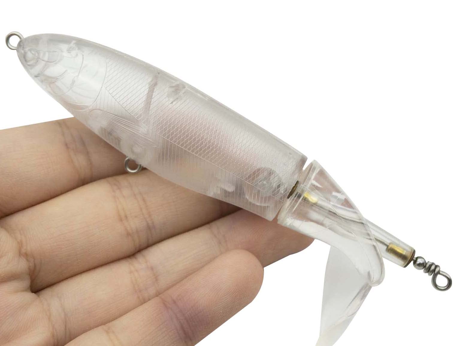 5PCS Unpainted Lure Blanks 14.19g 10.7cm with Free Special Eye Crankbait Simulation Blank Body Clear Hard Baits Trout Salmon Minnow Lure Popper Lures Topwater Freshwater 8339L
